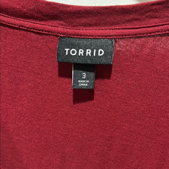 torrid | Tops | Torrid Red Top With Black Hearts | Poshmark